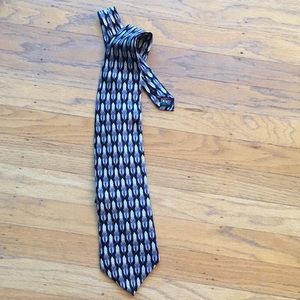 Louis Roth | Accessories | Louis Roth Black Blue And White Tie | Poshmark
